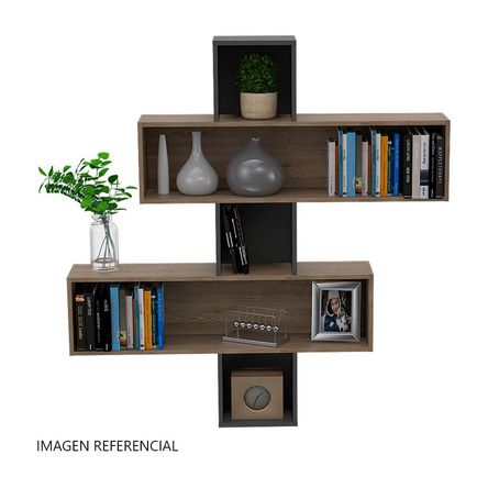 Repisa Wall 2b Miel Plomo - Promart