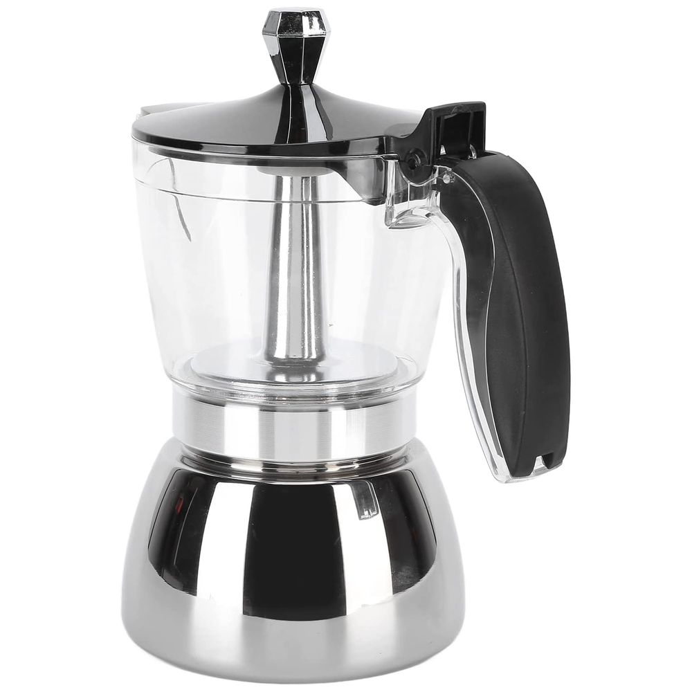 Cafetera Italiana Moka 6 Tazas Espresso Maker Acero Inoxidable Elegante ...
