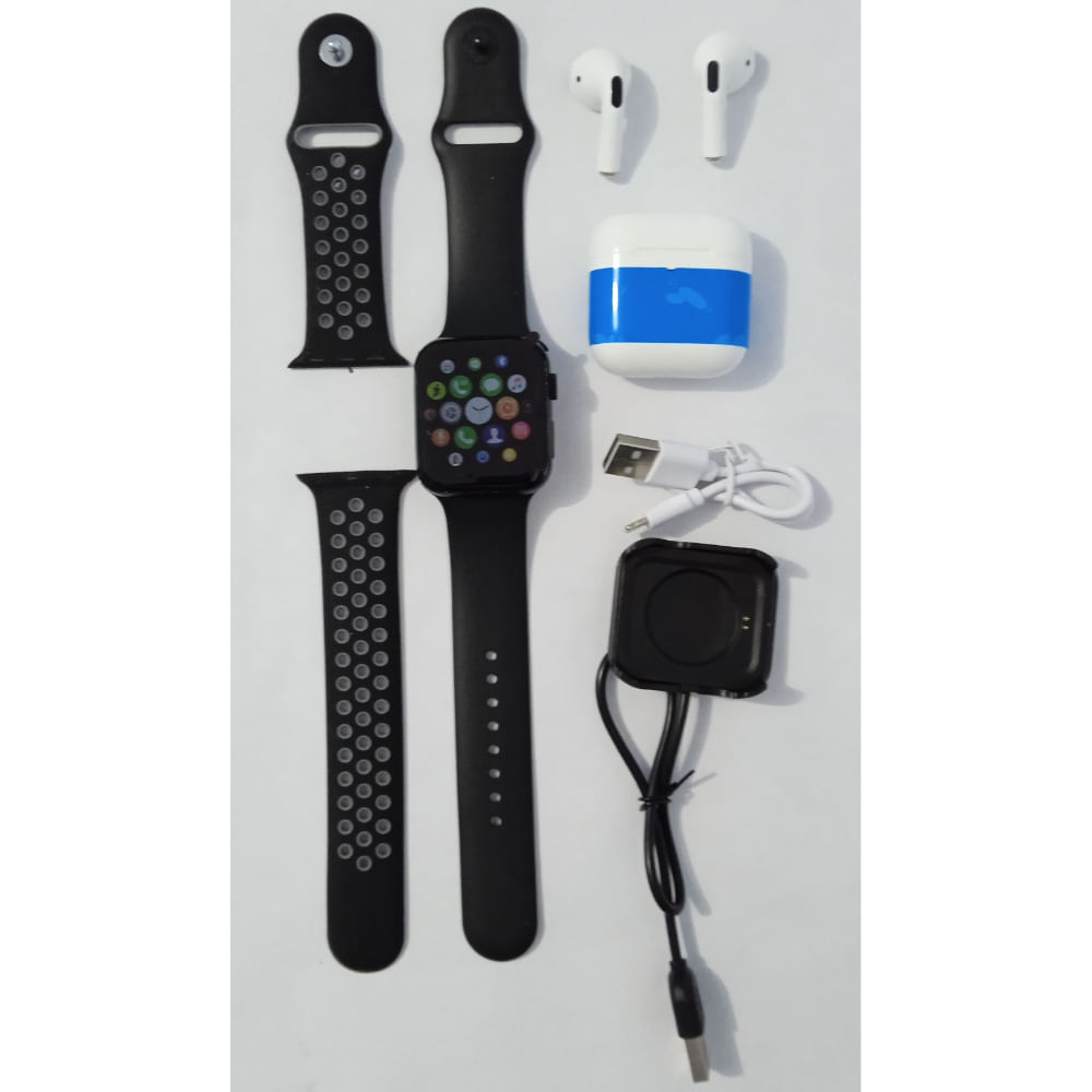 Smartwatch W26 Pro Max Serie 7 + Airpods - Promart