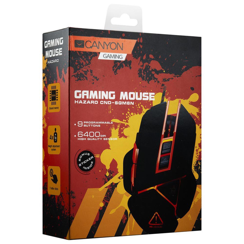 Mouse Canyon Gaming Hazard con Luz Led 6400 Dpi - Promart
