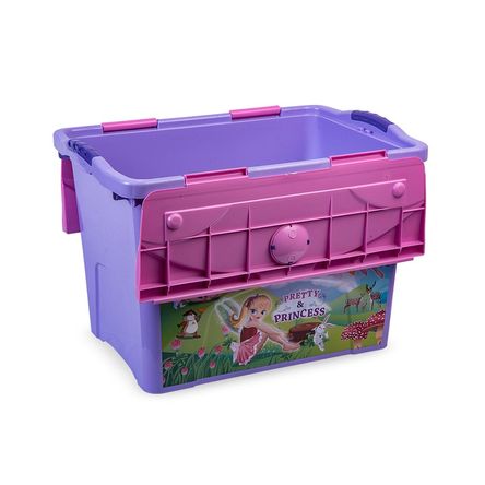 Baul Movil Lock # 70 decorado niña Reyplast - Promart
