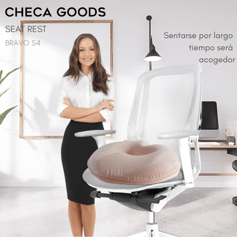 Cojín Dona Anatómico Embarazada Prostatico Checa Goods S4 Rosado - Promart