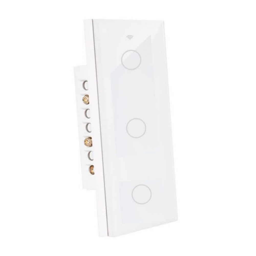 Interruptor Smart 03w Wifi 03 botones Blanco Ismart - Promart