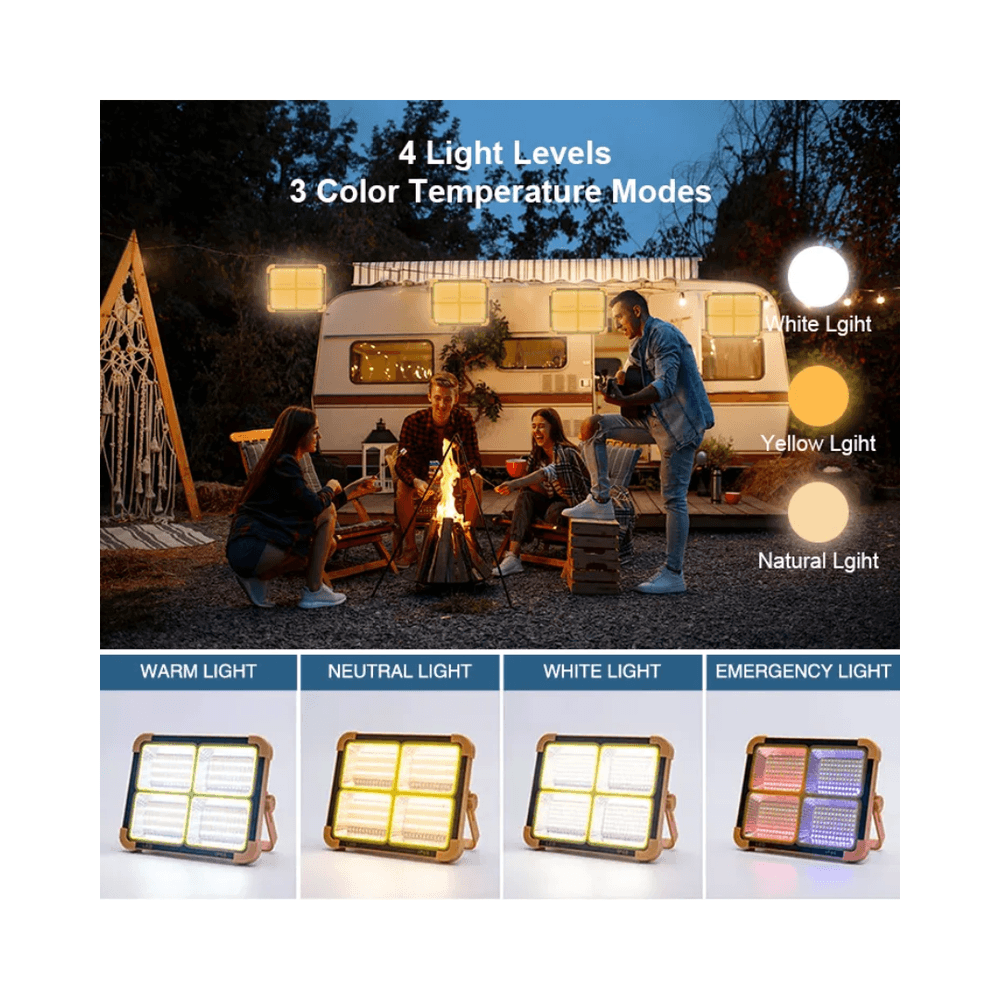 Reflector Solar Lampara Foco Potente Portatil Multifuncional - Promart