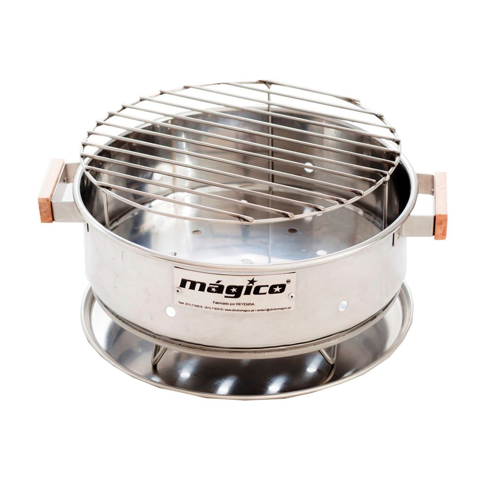 Mini Parrilla Inoxidable Portátil Mágico | Promart.pe - Promart