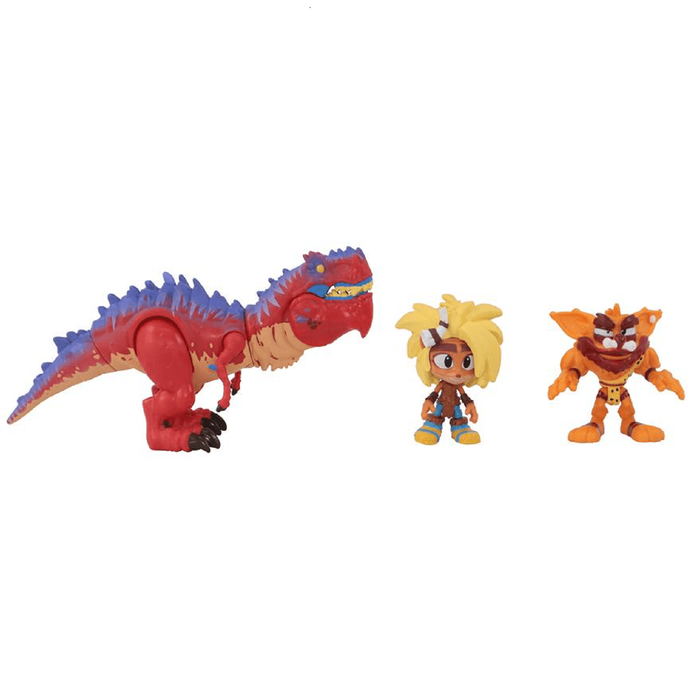 Diorama Crash Bandicoot - Set Dino Dash Crash y Coco - Promart