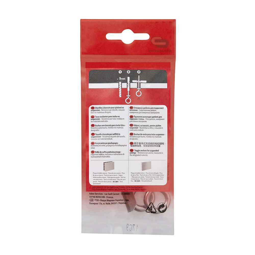 Armella Cerrada Standers Zincada 9x62mm Juego de 2 Unidades - Promart