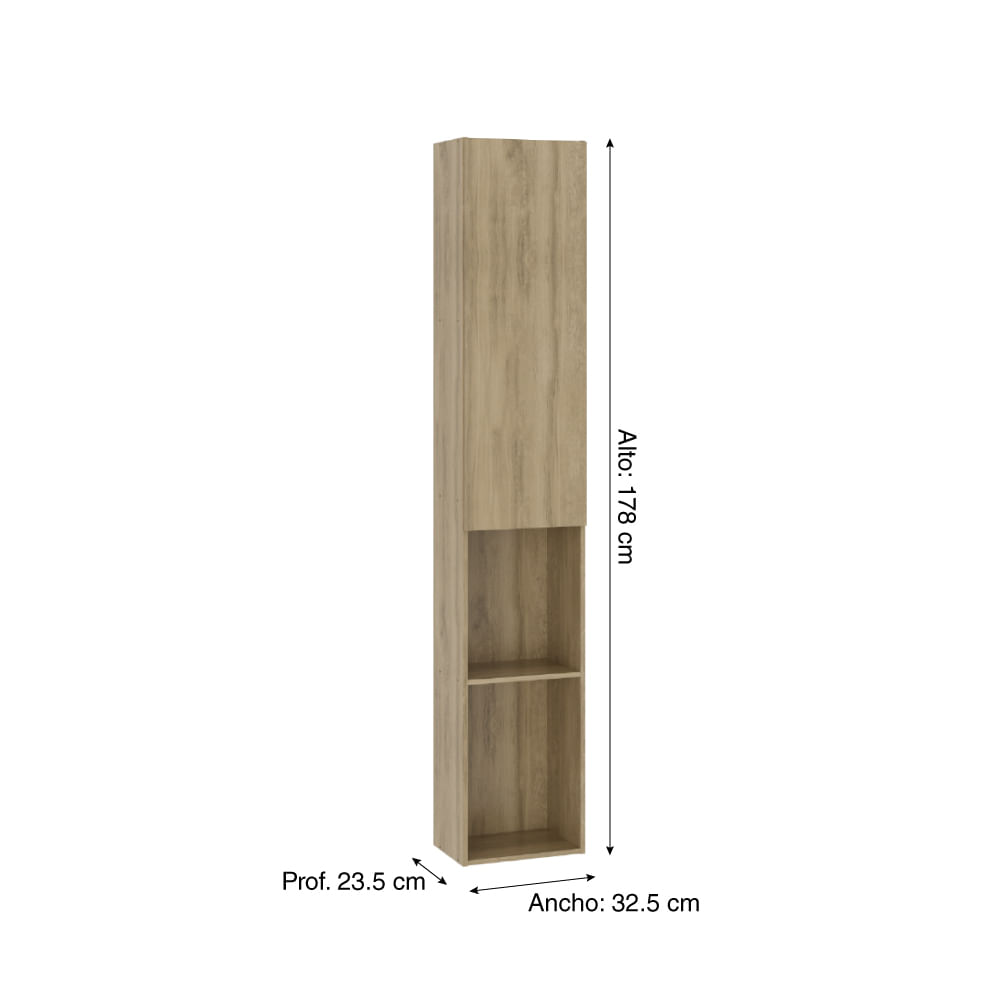 Estante Modular con puerta 175cm Maple - Promart