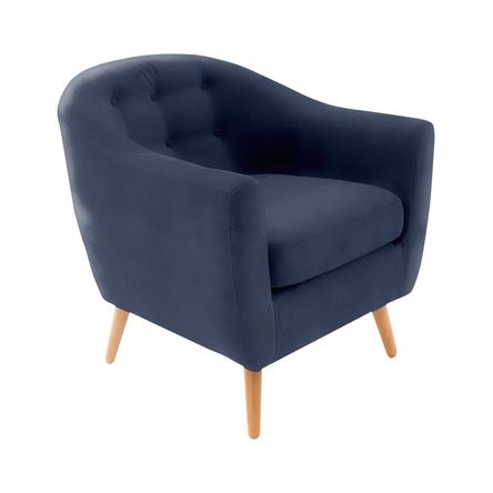 Butaca Balark Mavisac Color Azul Acero - Ultra Cuero - Promart