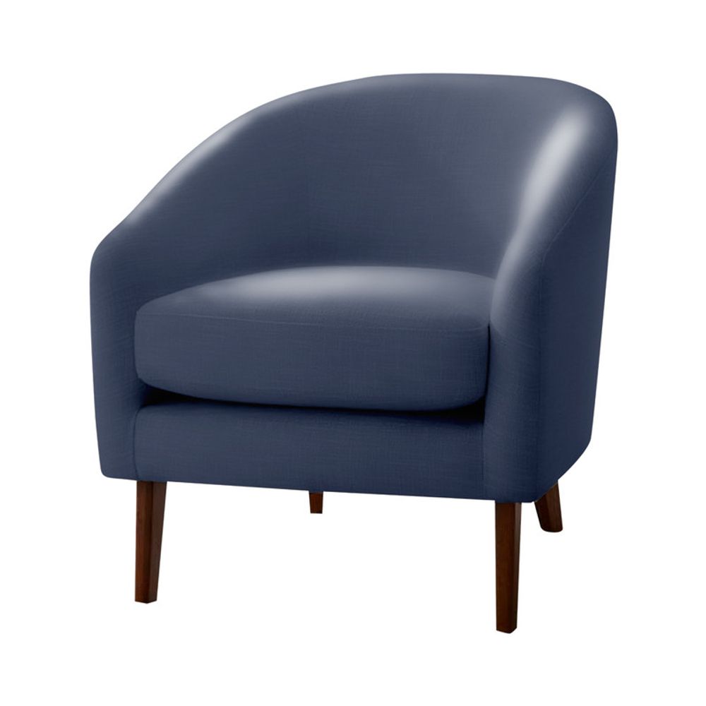 Butaca Terrence Mavisac Color Azul Acero - Ultra Cuero - Promart