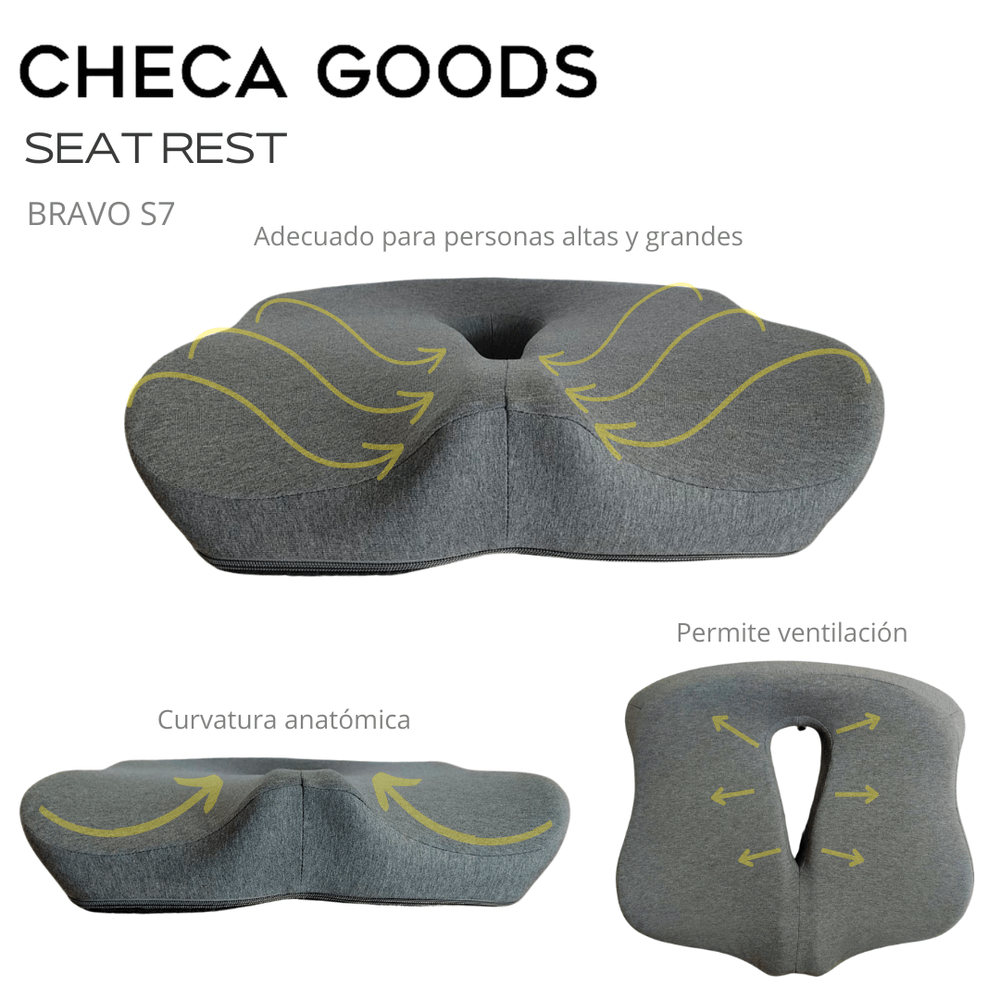 Cojin Ergonomico Antihemorroides Postoperatorio Checa Goods S7 Gris ...