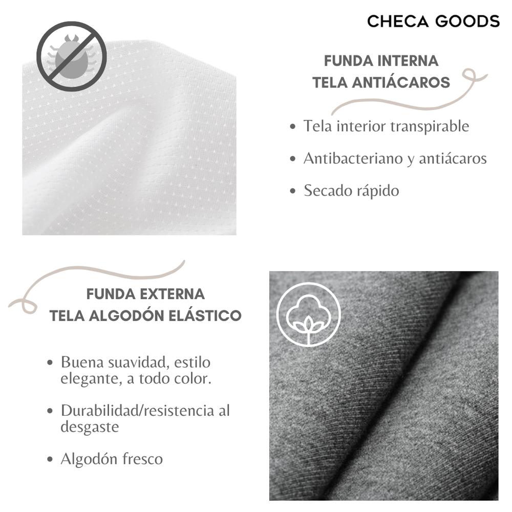 Cojín Delux Ergonomico Ortopedico Checa Goods Bravo S10 Gris Oscuro ...