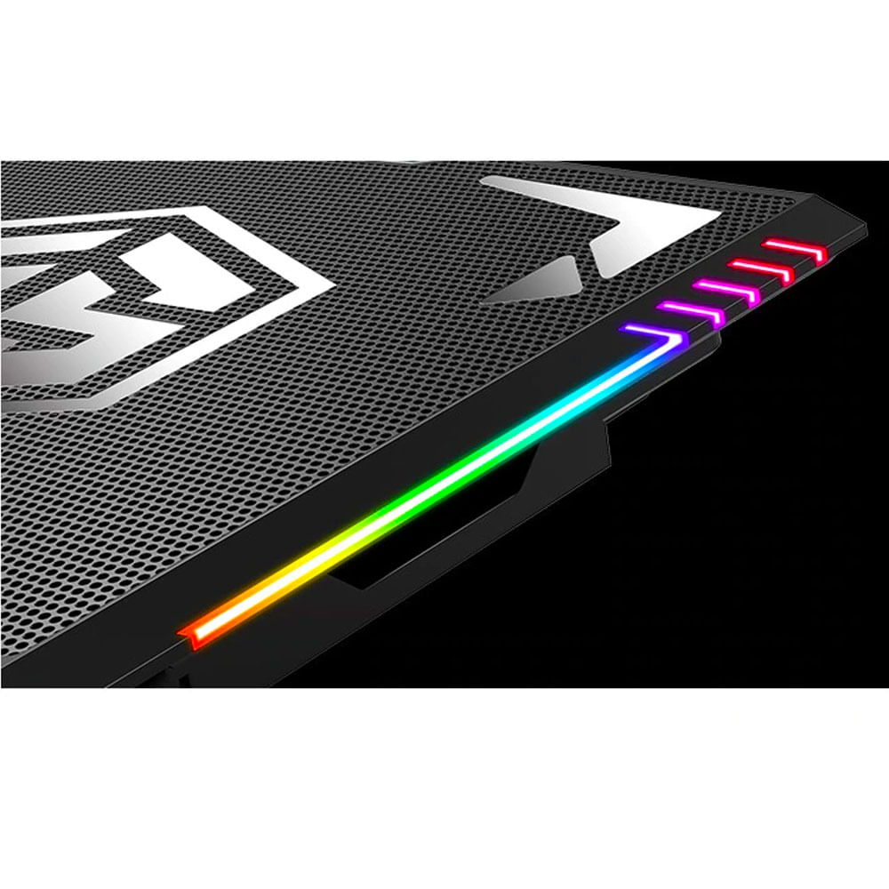 Cooler Laptop Gamer Rgb Cybercol 6 Niveles Con Base Celular Hasta 17 ...