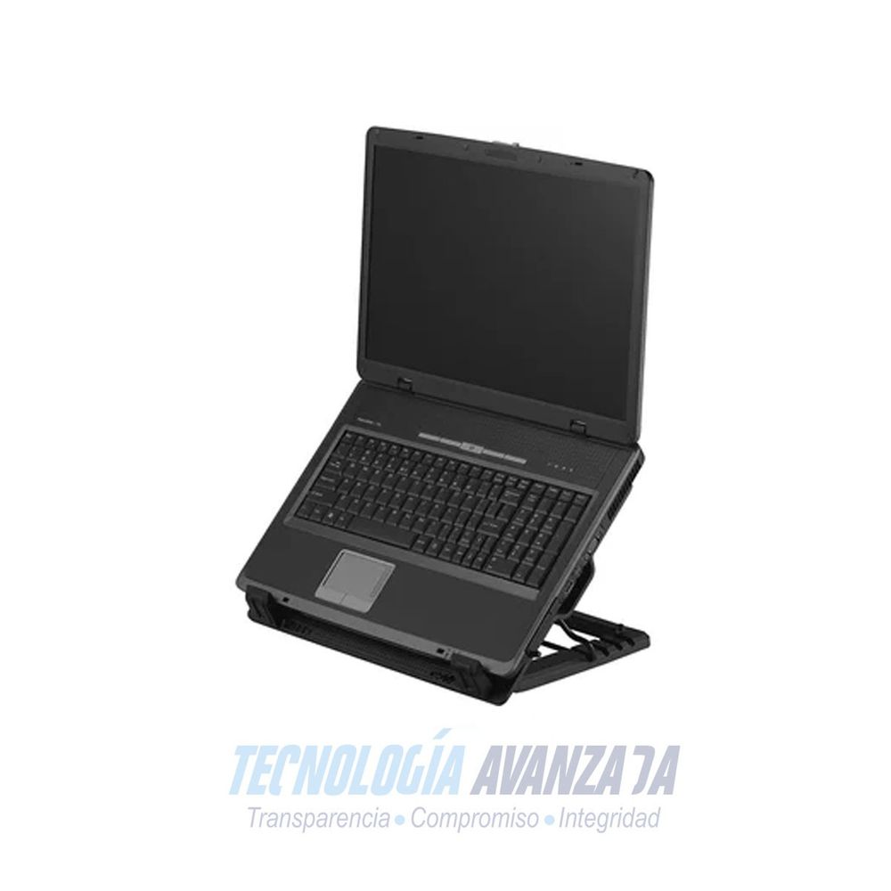 Cooler Para Laptop 1 Ventilador Led Y 5 Niveles Cybercool 9 a 17 ...