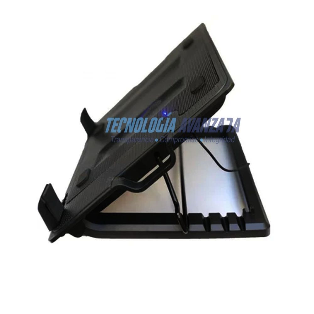 Cooler Para Laptop 1 Ventilador Led Y 5 Niveles Cybercool 9 a 17 ...