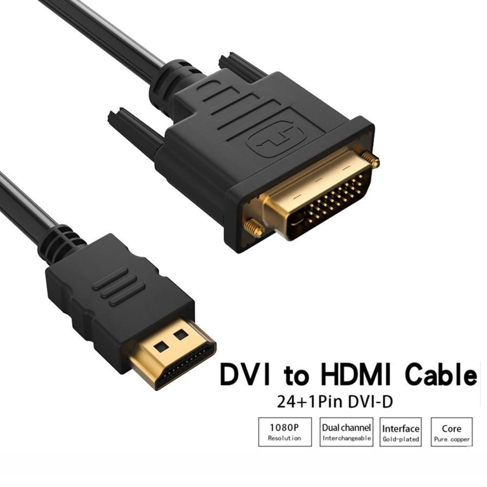 Cable Dvi 24+1 a Hdmi PVC 15 Metros TRAUTECH 24+1 Pines BIDIRECCIONAL - Promart