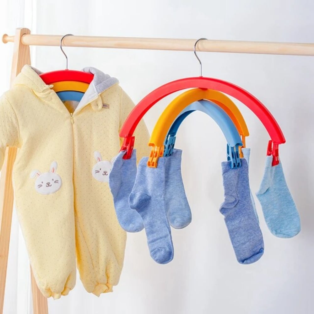 Gancho Colgador de Ropa Rotativo de Arcoiris - Promart