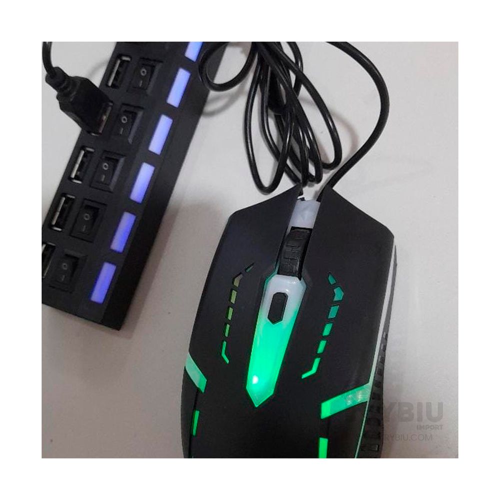 Mouse con iluminación Weibo M39 - Promart