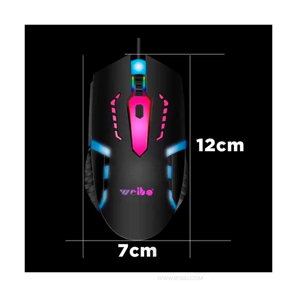 Mouse Gamer con Iluminacion Weibo M39 - Promart