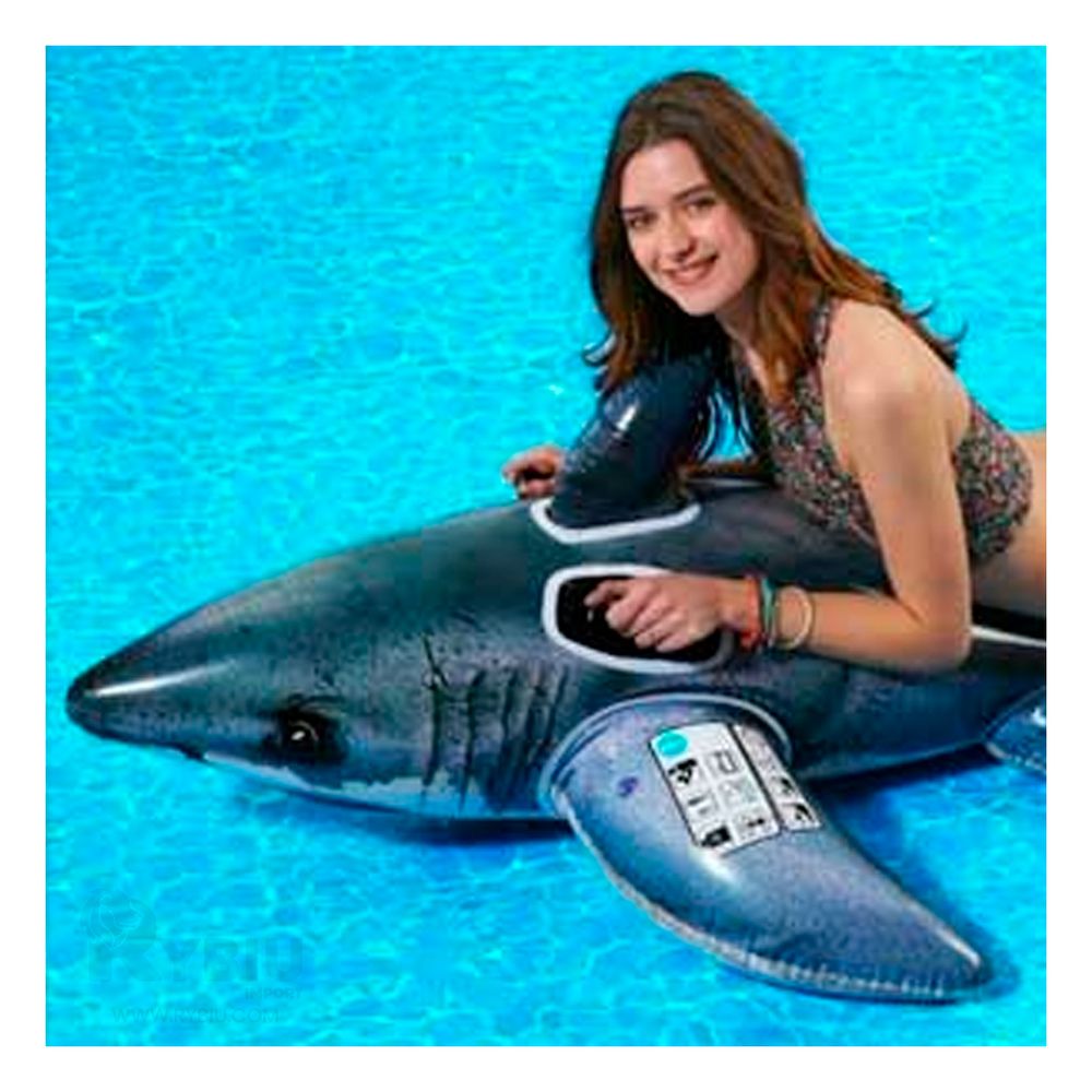 Inflable Divertido Flotador de Tiburon - Promart