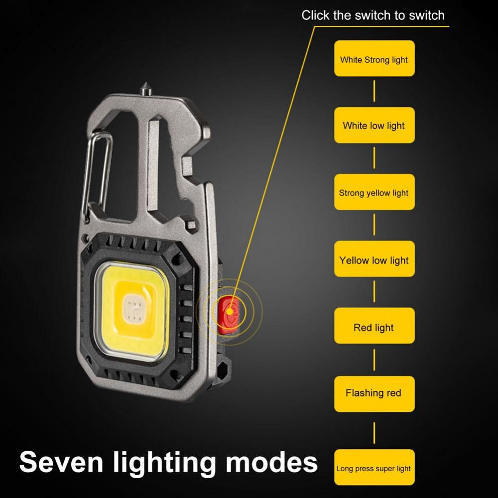 Linterna Led multiusos 9 n 1 con Trípode Tipo Llavero - Promart