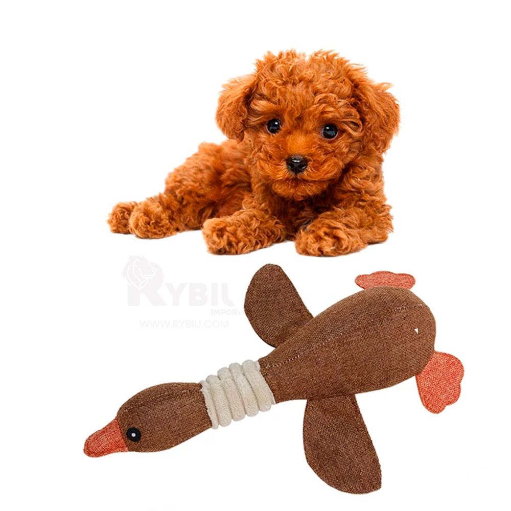 Pato Peluche Marrón para Perritos - Promart