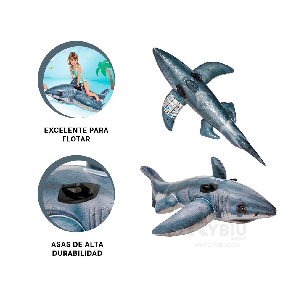 Tiburon Inflable Flotador - Promart
