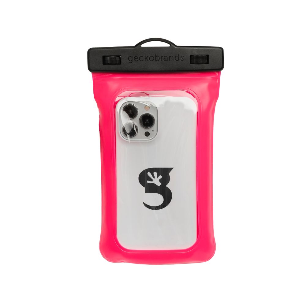 Float Phone Dry Bag Pink Geckobrands - Promart