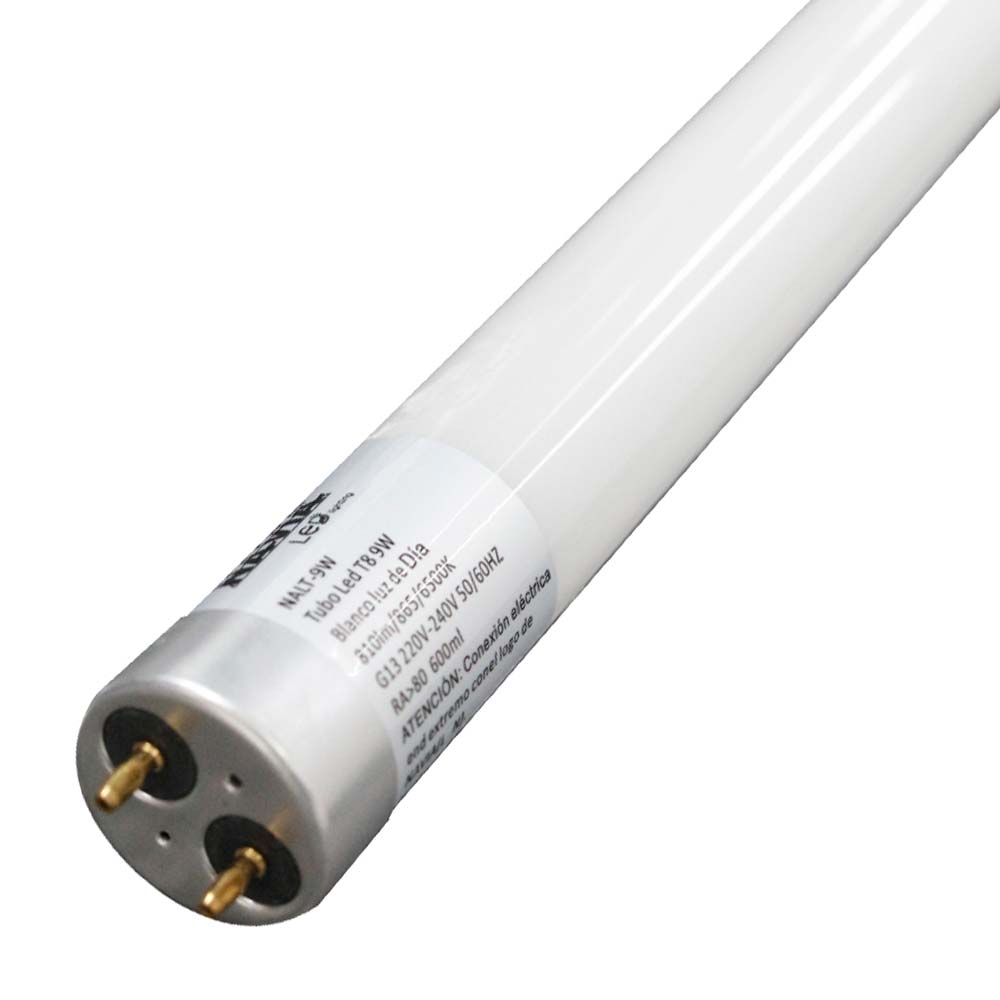 Tubo led 9w T8 6500k 165-265v Vidrio Navia - Promart