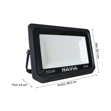 Reflector led 200w Negro Navia - Promart