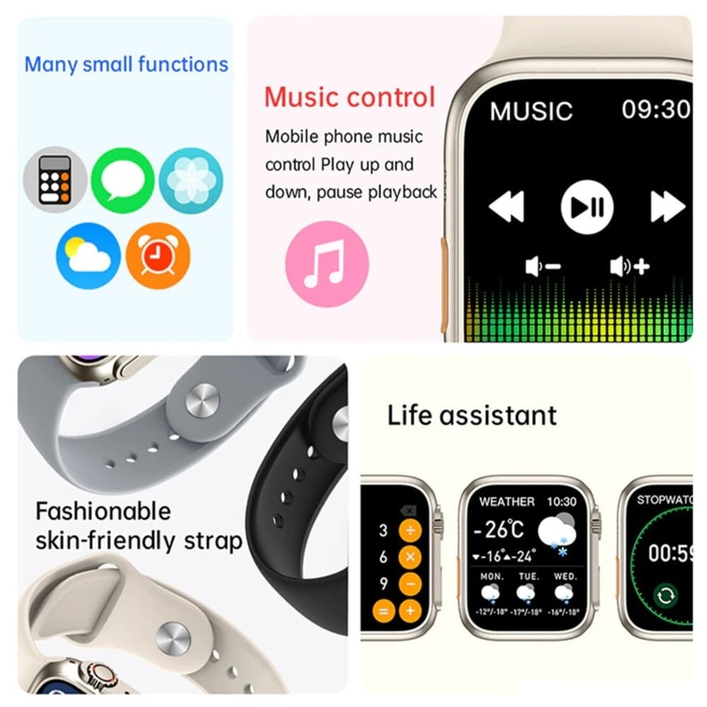 Pack Smartwatch Z59 Ultra Negro Serie 8 y Audifono I13 Pro Negro - Promart