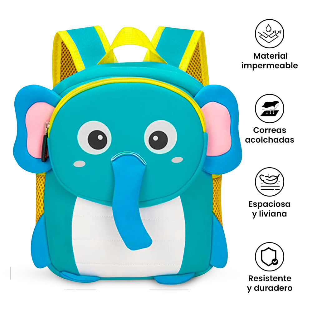 Mi Primera Mochila Preescolar Infantil - Elefante - Promart