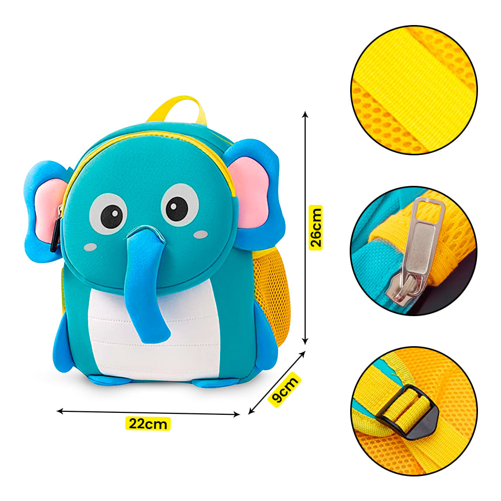 Mi Primera Mochila Preescolar Infantil - Elefante - Promart
