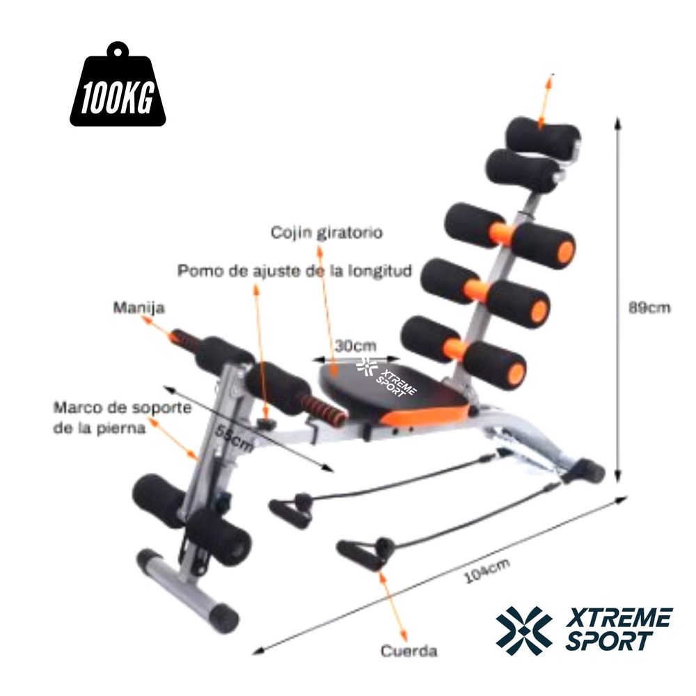 Banca para Abdominales Six Pack Trainer 22 en 1 - Promart