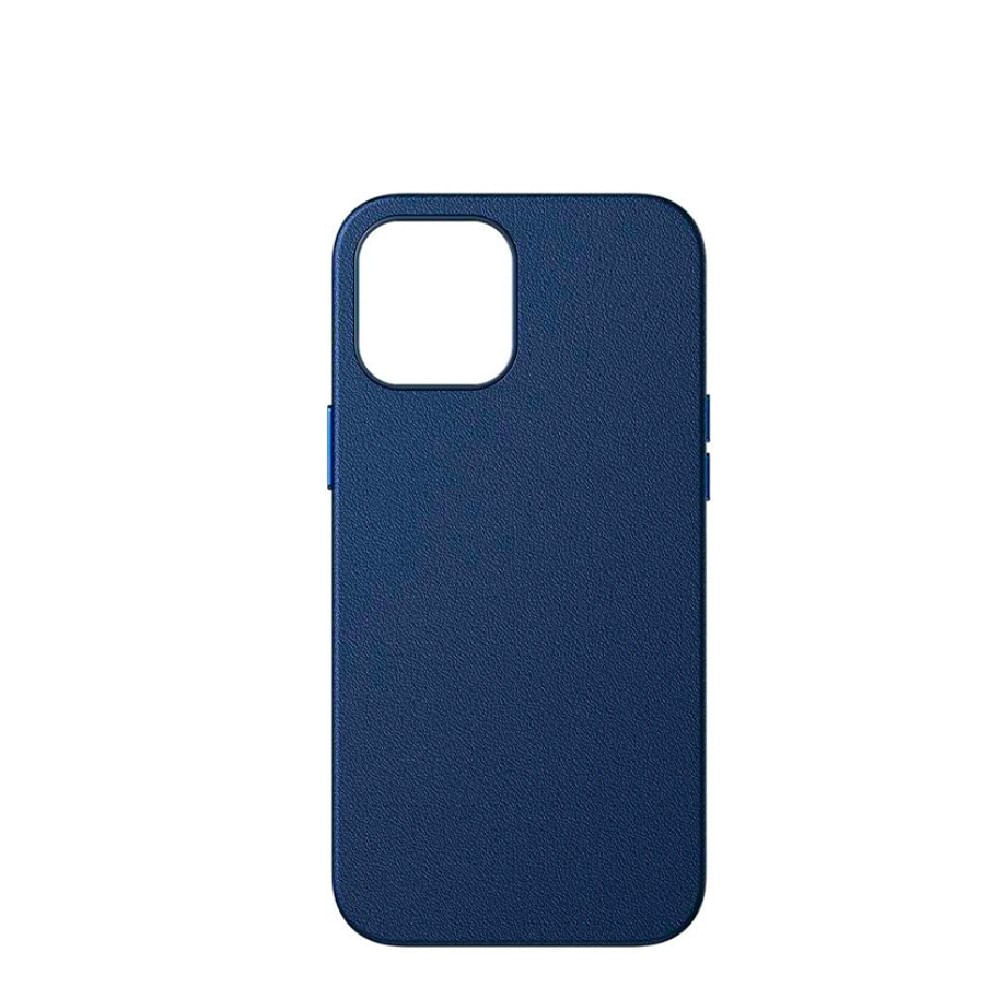 Case Silicona con forro cuero azul para iPhone 13 Pro + Regalo - Promart