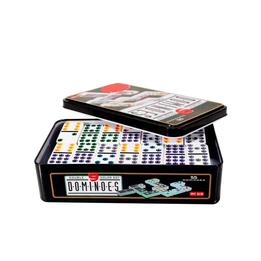 Set Dominoes Double 6 Color Dot - Fichas de Domino - Promart