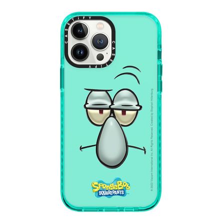 Case ScreenShop Para iPhone 13 Mini Bob Esponja Calamardo Verde Jade ...