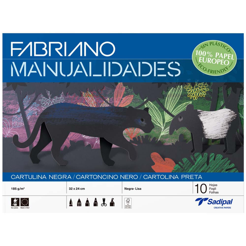 Bloc SADIPAL Cartulina Negra 10 Hojas - Promart
