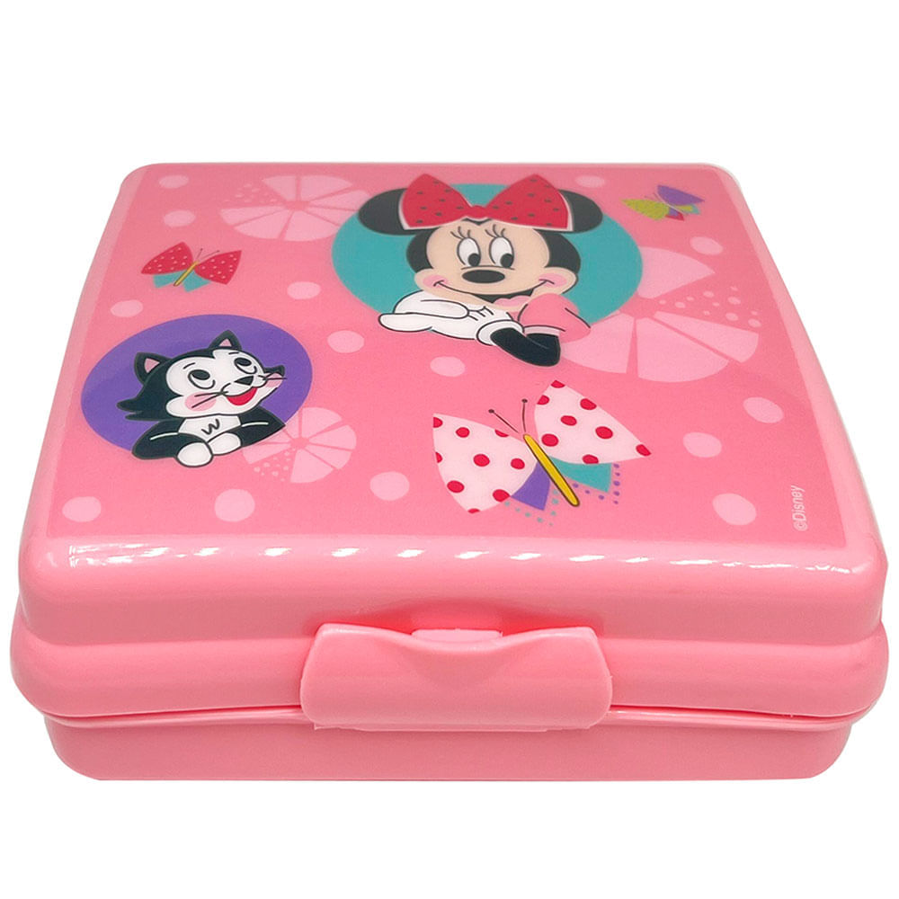 Táper Hermético DISNEY Minnie 600ml Rosa - Promart