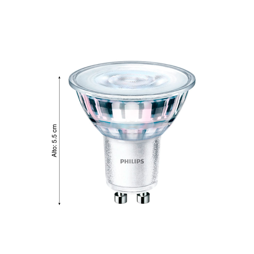 Dicroico Led Gu10 3 5w Luz Blanca Promart