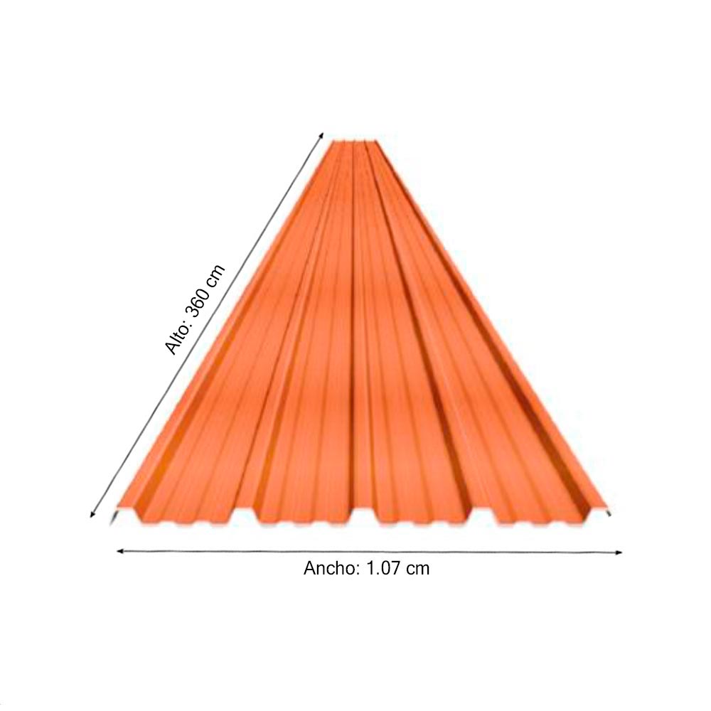 Techo temoacustico Klar Rojo 1.07x3.60 - Promart