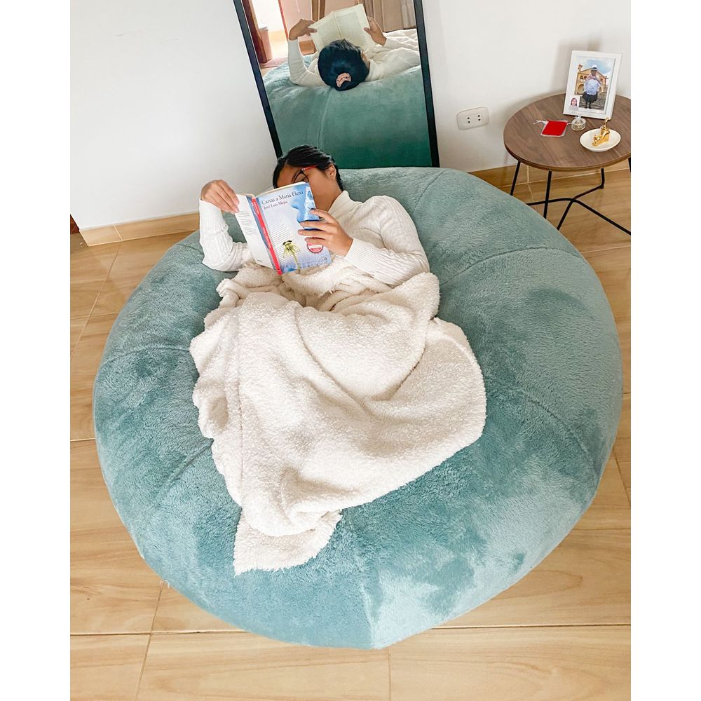 Puff Cama Gigante PuffPerú en Peluche - Promart