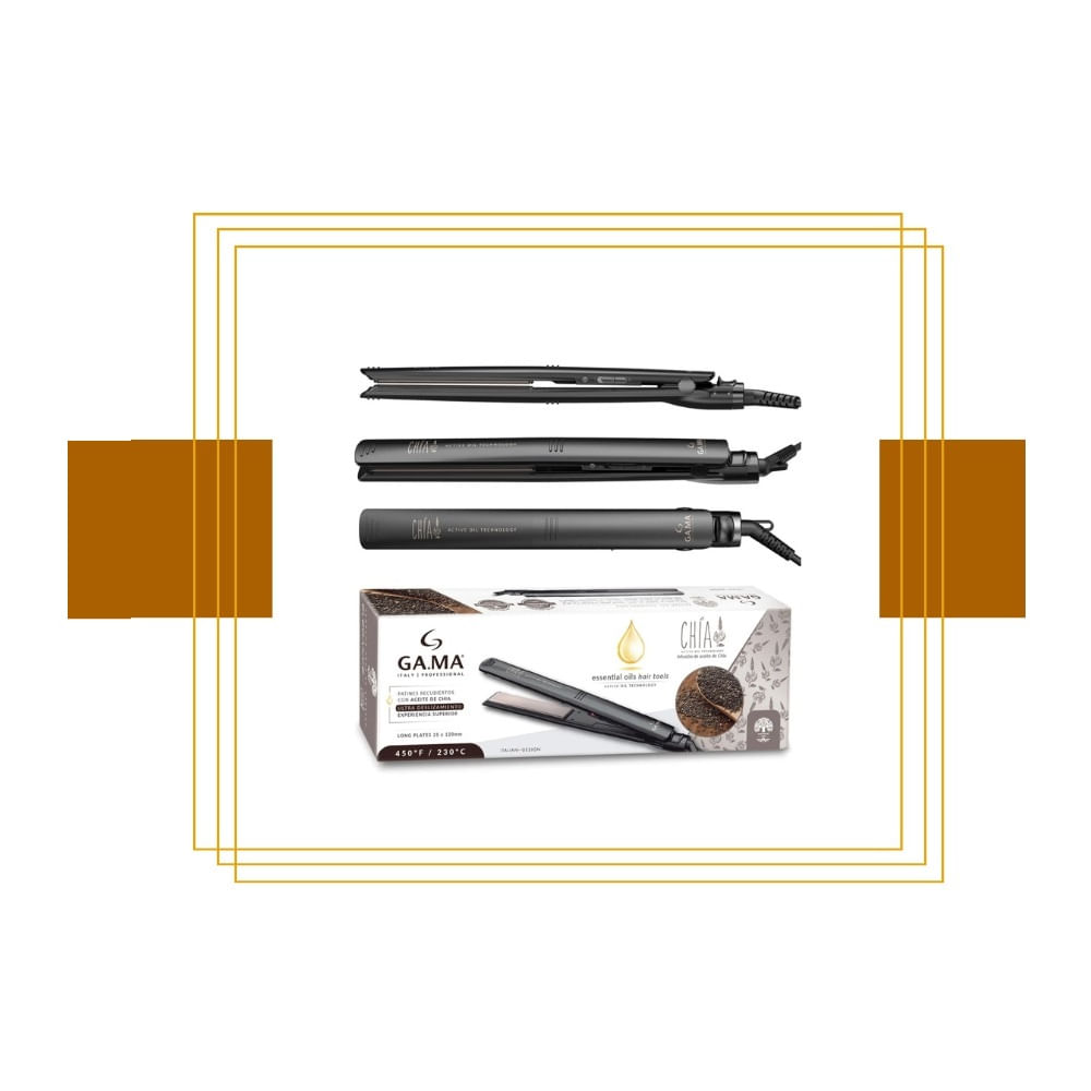 Combo Plancha Alisadora Gama Chia+Rizadora Gama Chia 25mm - Promart