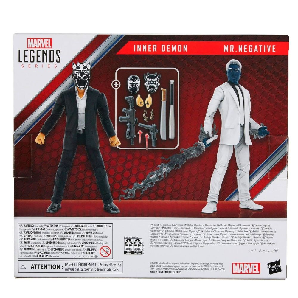 Figura De Accion Inner Demon And Mr. Negative Marvel Legends Series ...