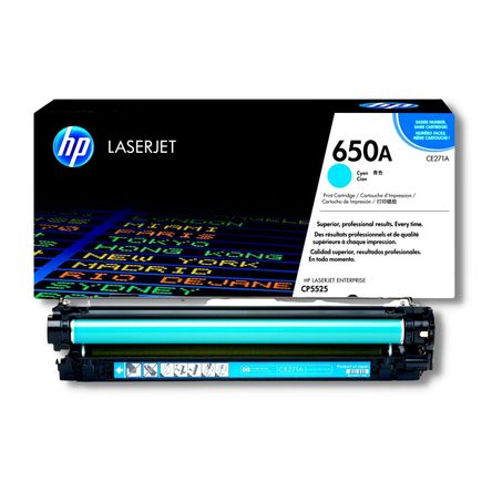 Toner HP CE271A (650A) Cian LaserJet Enterprise CP5525 - Promart