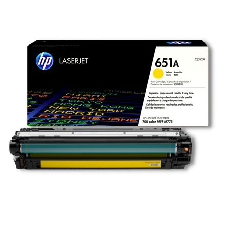 Toner HP CE342A (651A) Amarillo LaserJet Enterprise 700 Color mfp M775 ...