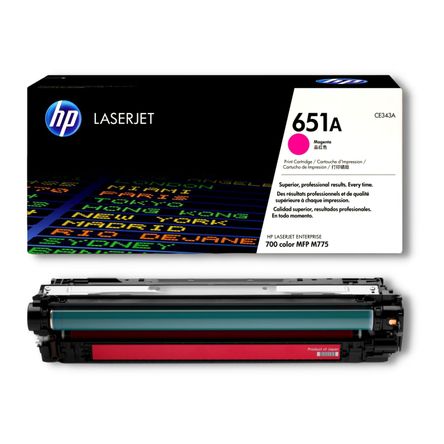 Toner HP CE343A (651A) Magenta LaserJet Enterprise 700 Color mfp M775 ...