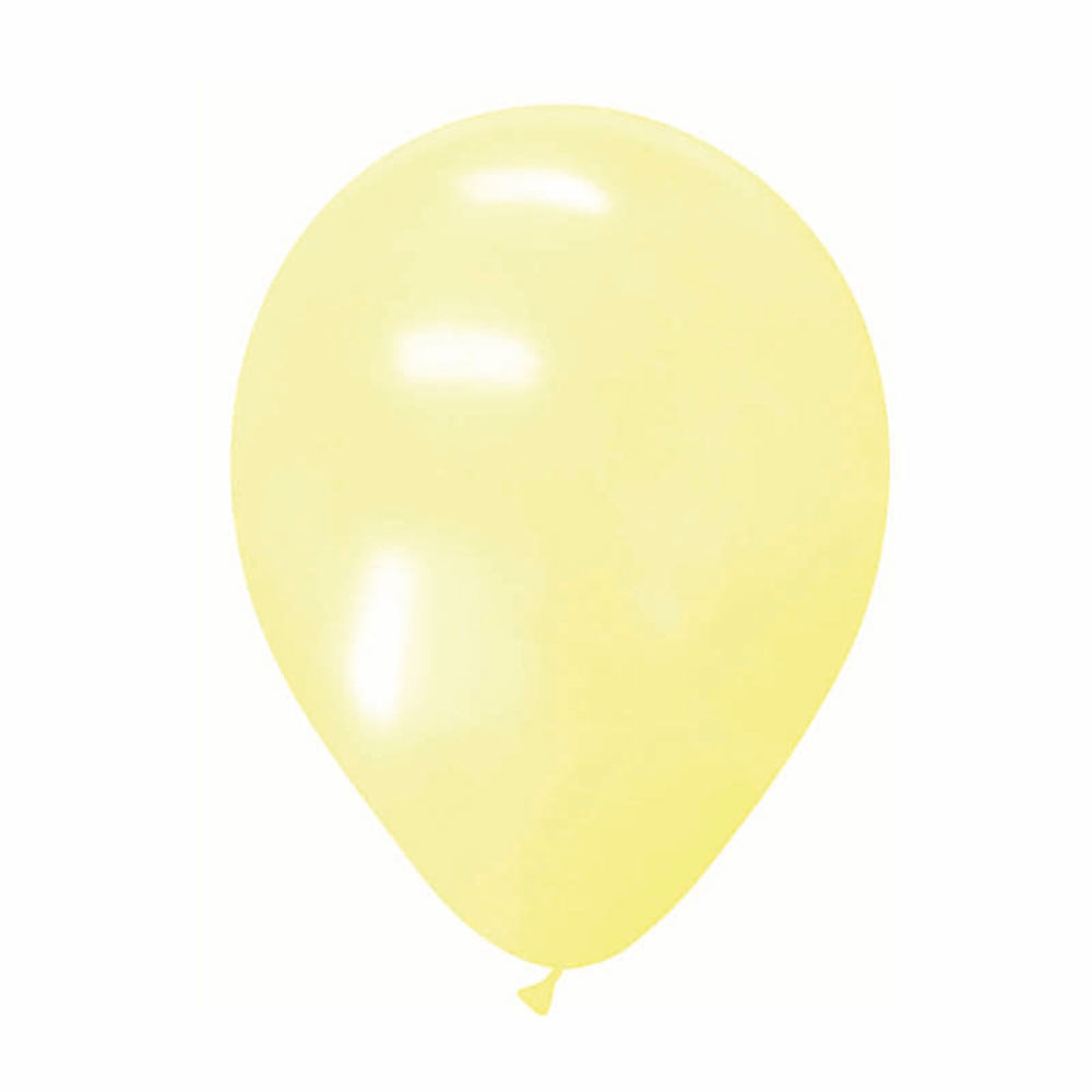 Globo Látex Macarón (Pastel Mate) 9" Olego x 100u. Color Amarillo - Promart