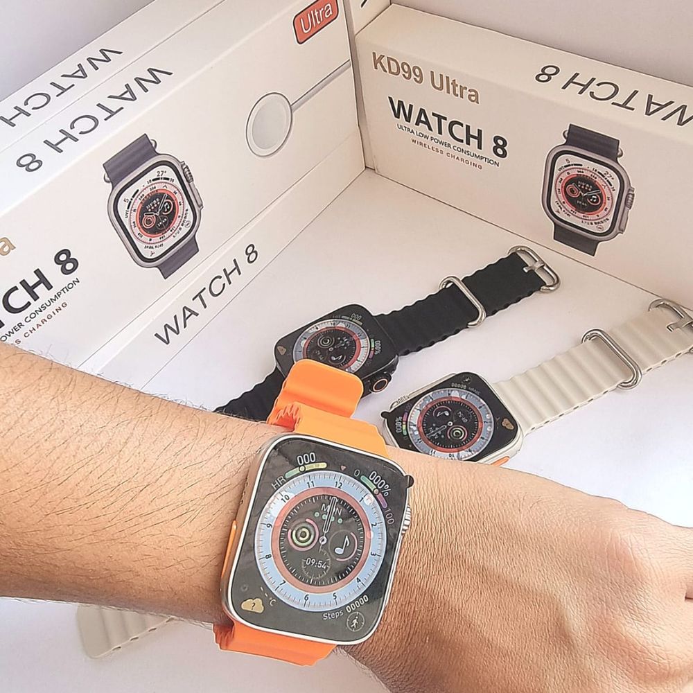 Smartwatch Watch 8 Ultra Reloj Inteligente KD99 Naranja - Promart