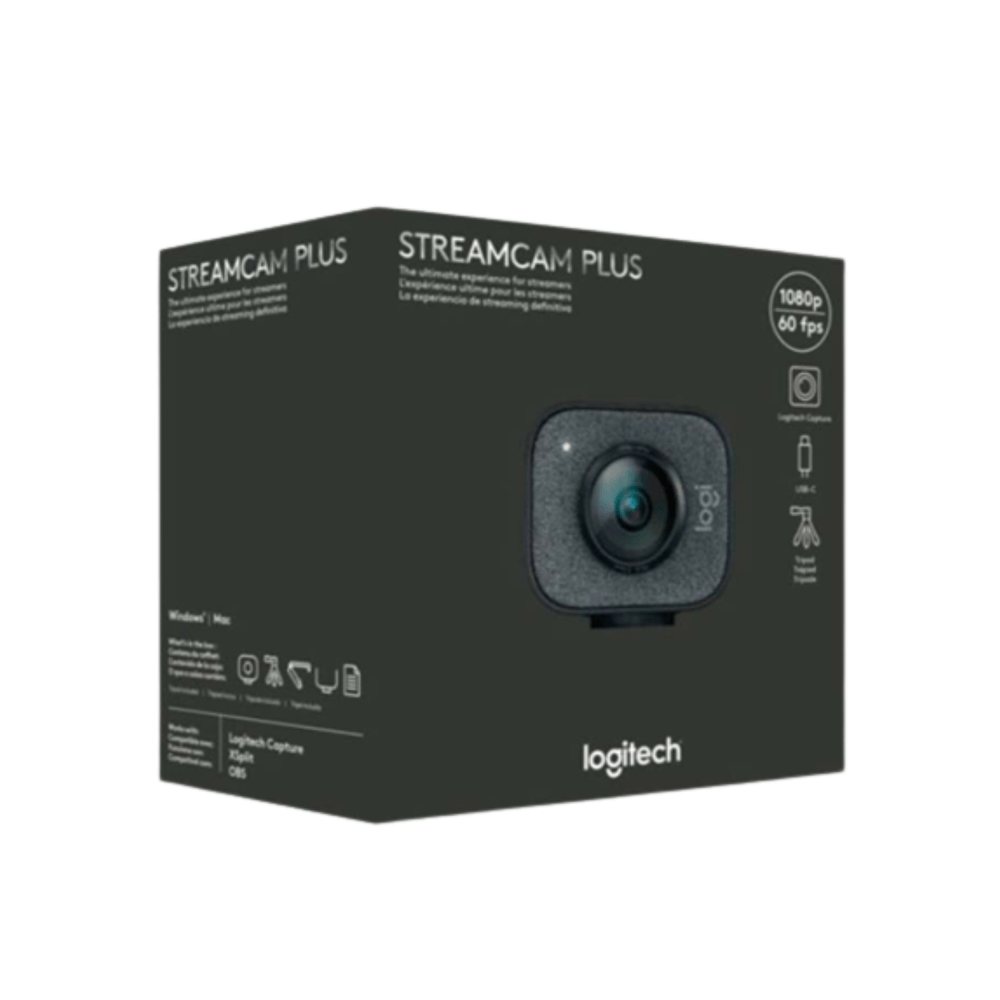 CAMARA LOGITECH STREAMCAM PLUS FULL HD - Promart
